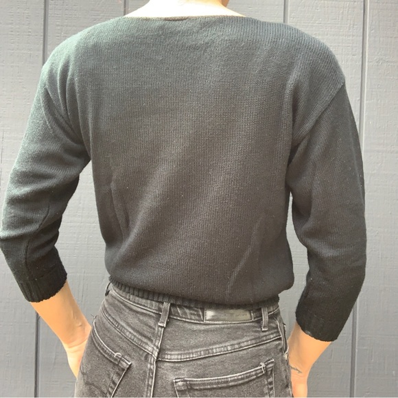 kenneth too | Sweaters | Vintage Kenneth Too Floral Detail Sweater ...